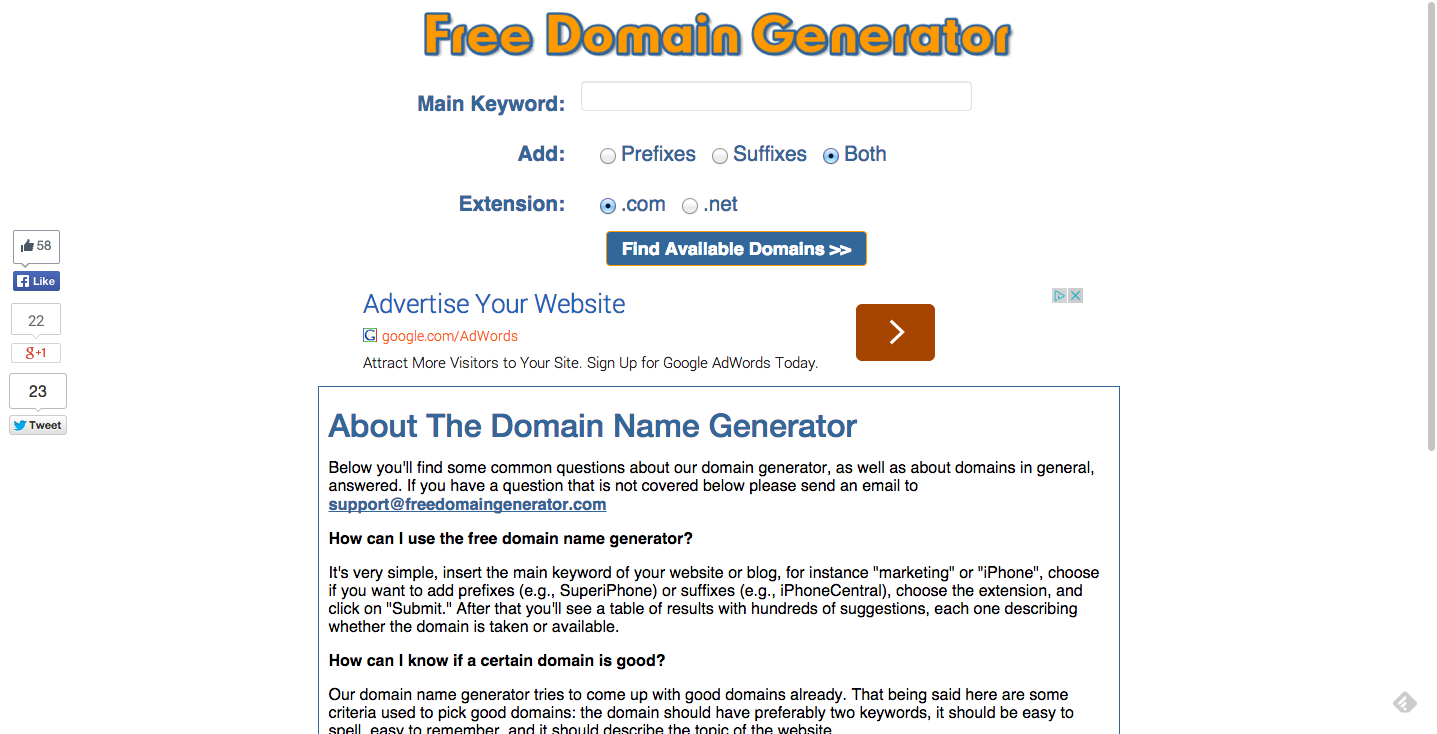 Domain Name Generators: 10 Best Free Tools